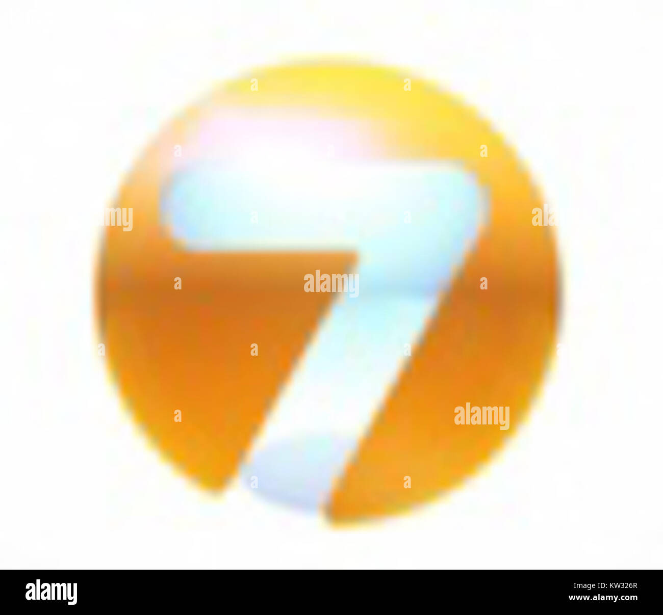 The 7TV logo, in 3D, represents the modern branding of the television ...