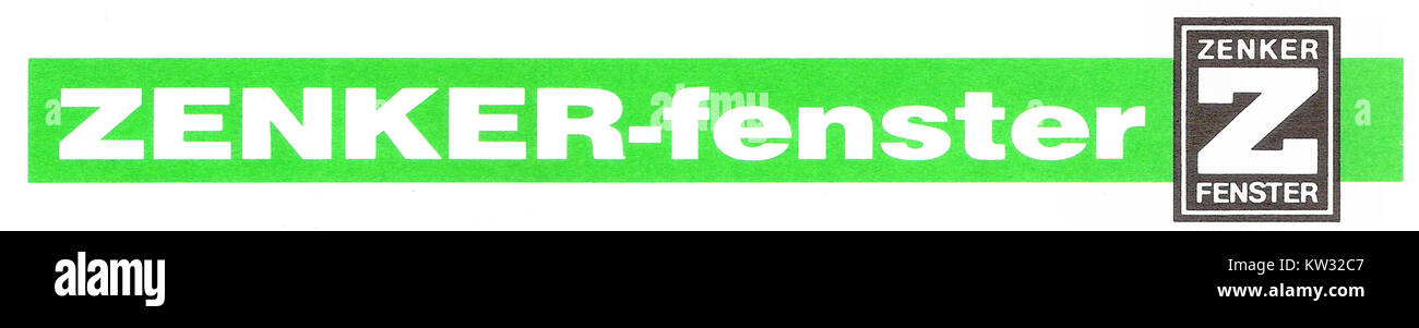 The logo of Zenker Fenster from 1993 represents a prominent German ...