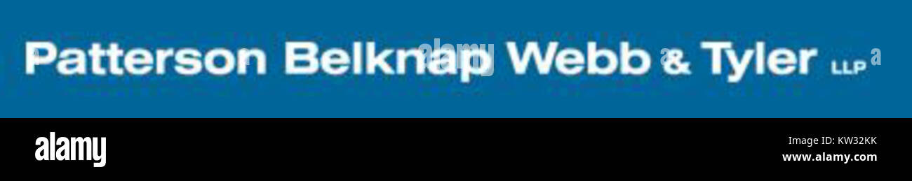 This is the logo of Patterson Belknap, a prominent law firm. The logo ...