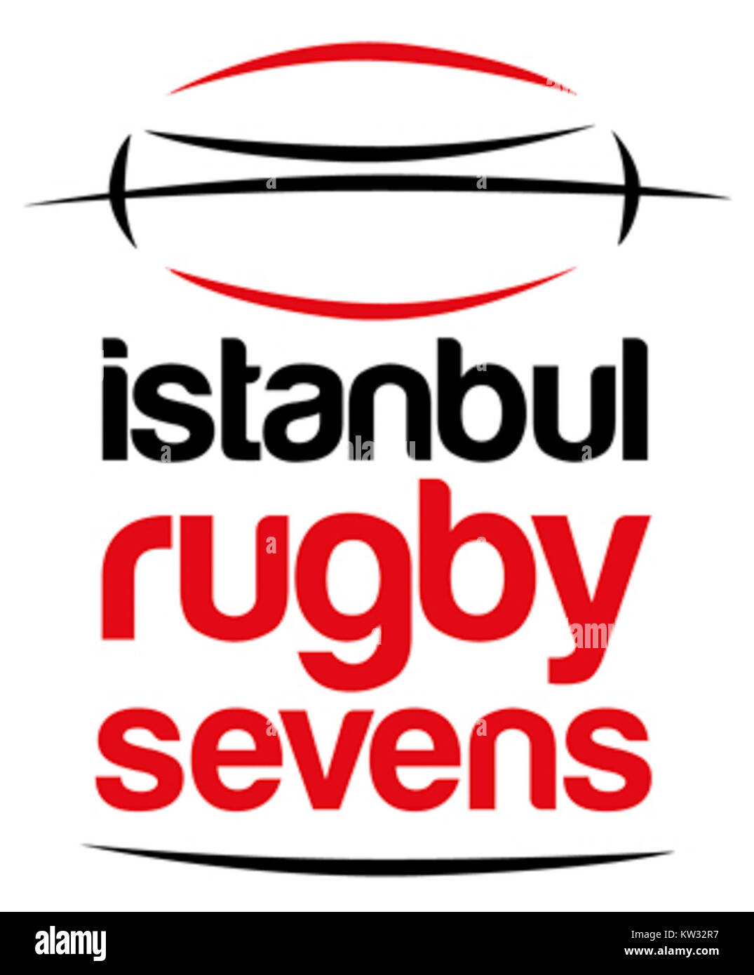 The Rugby Sevens logo represents the sport of rugby played in a seven-a ...