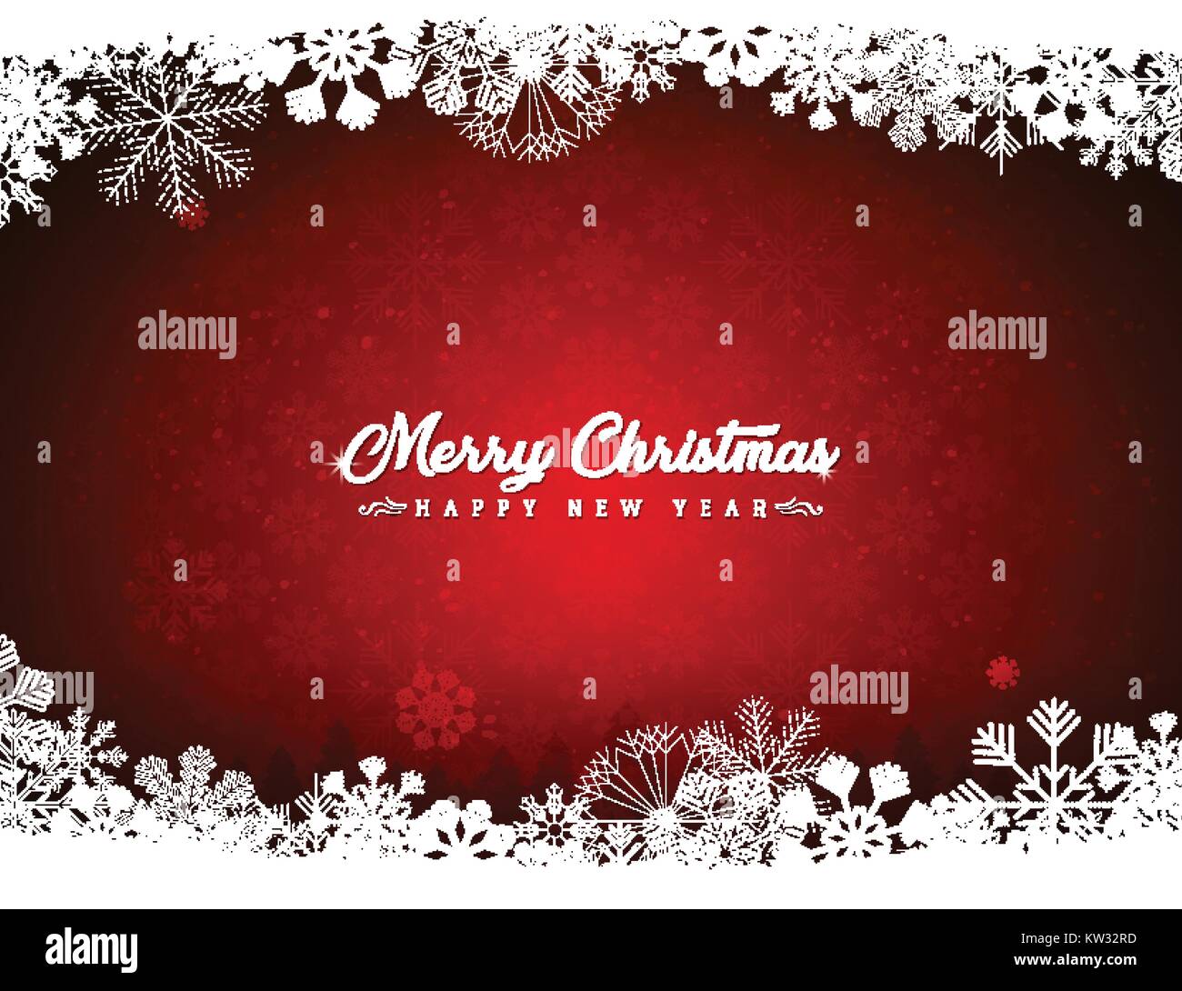 Illustration of a retro red christmas design background, with white ...