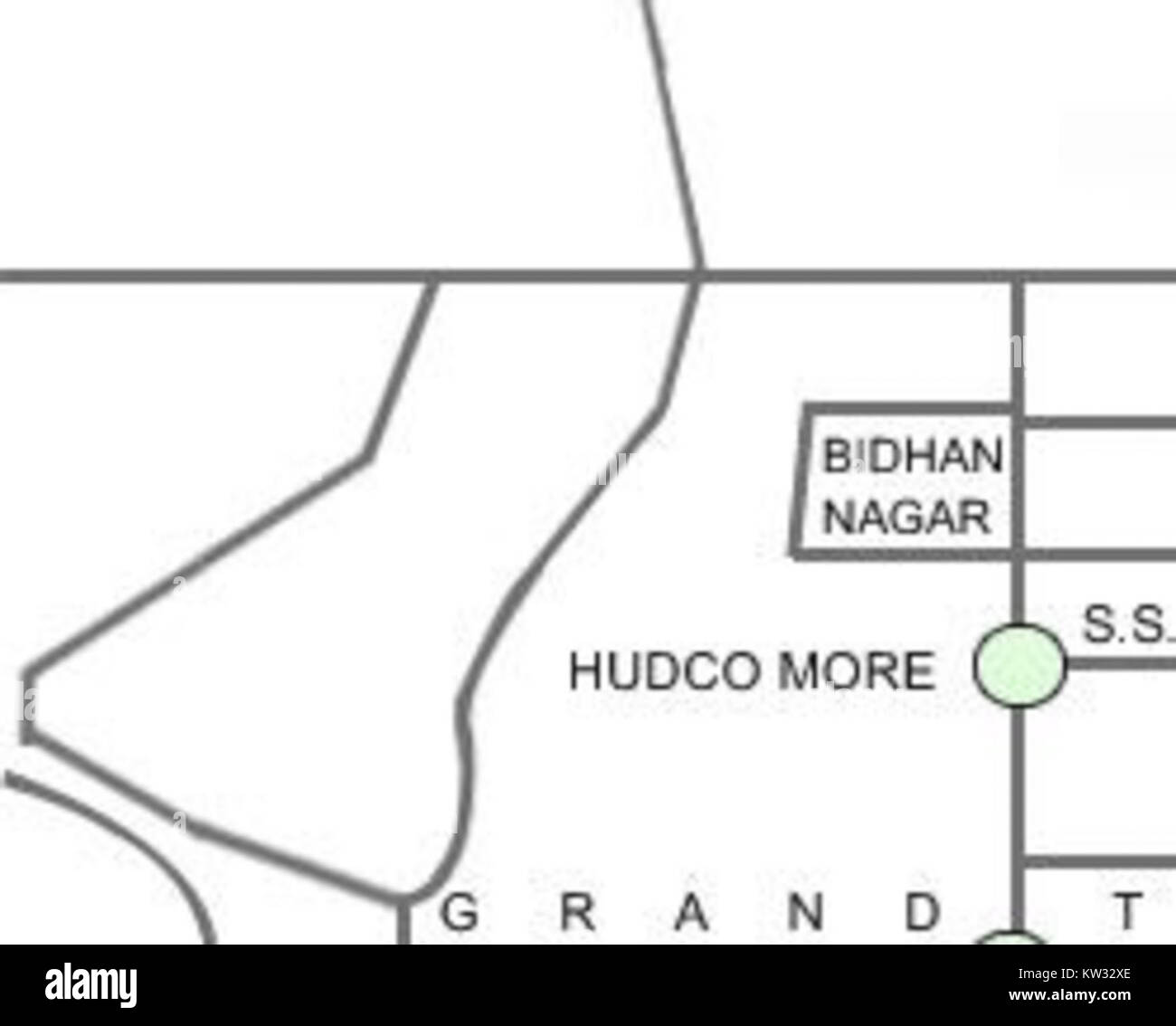 A visual representation of a road map, illustrating key routes ...