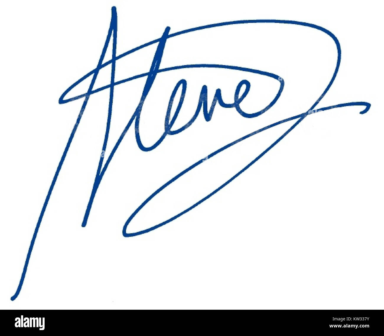 A large signature of Steve Kent, a notable figure, showcasing his ...