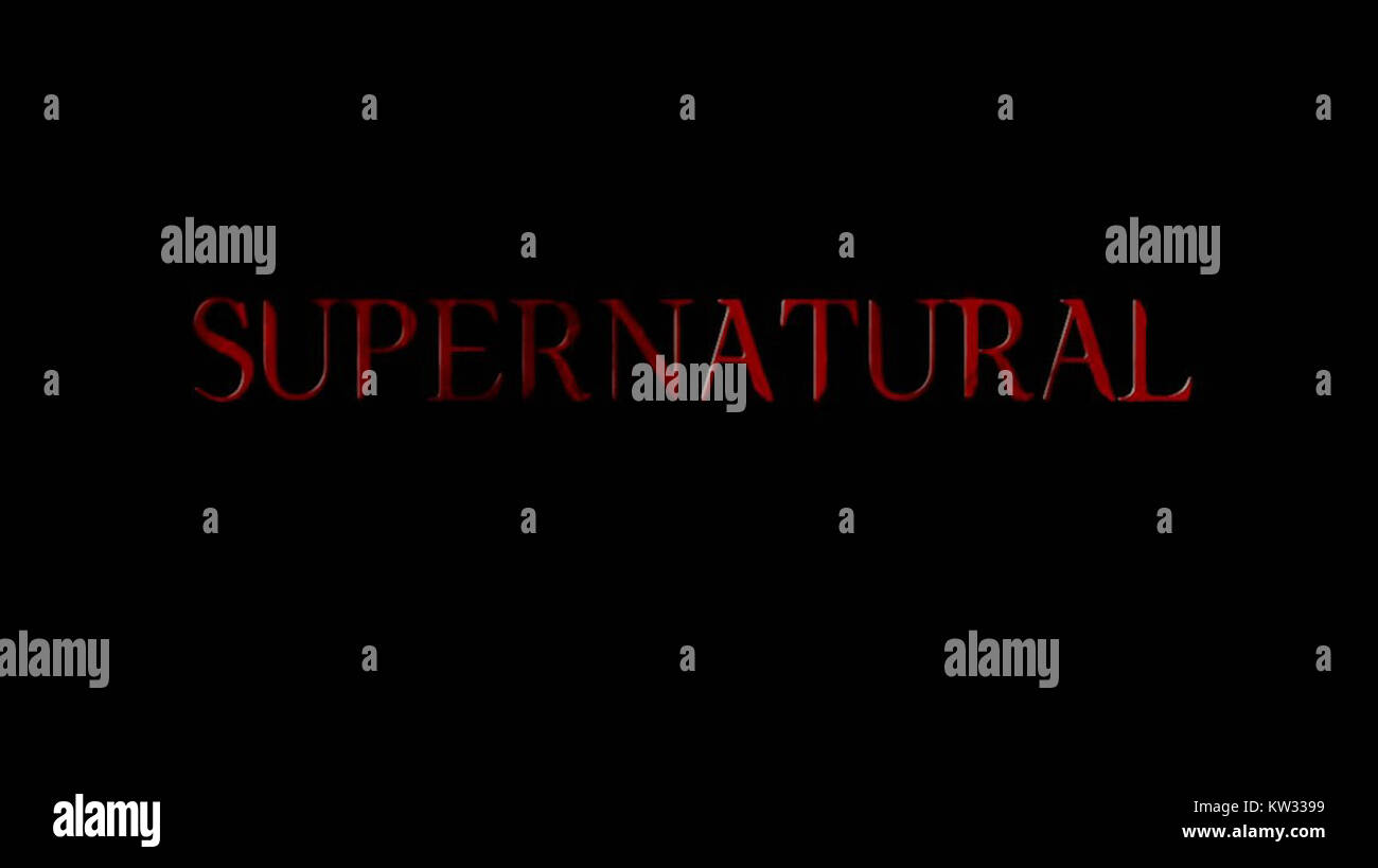 The title card for Season Four of *Supernatural*, a popular American ...