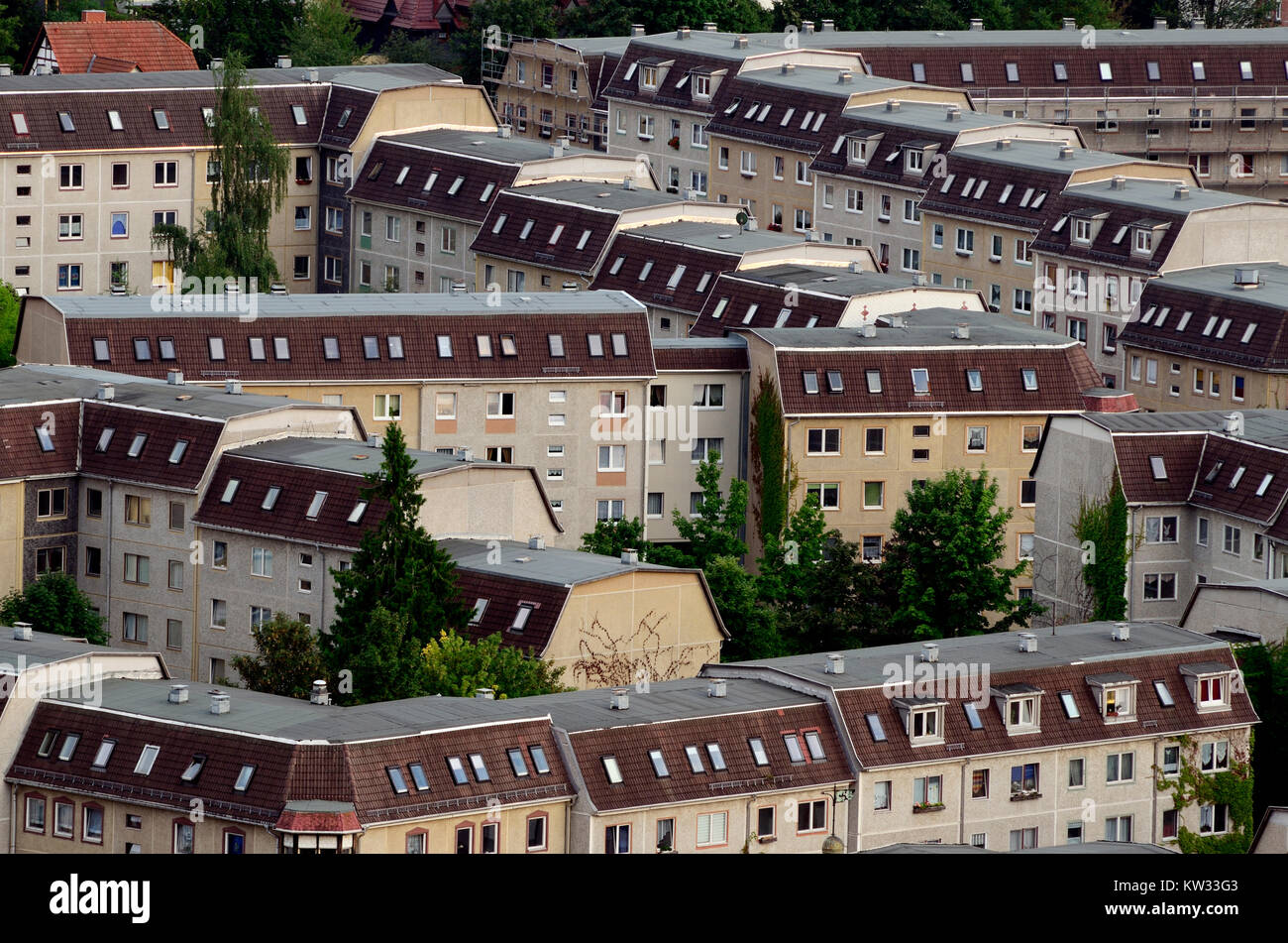Prefabricated building settlement in the city centre hi-res stock ...