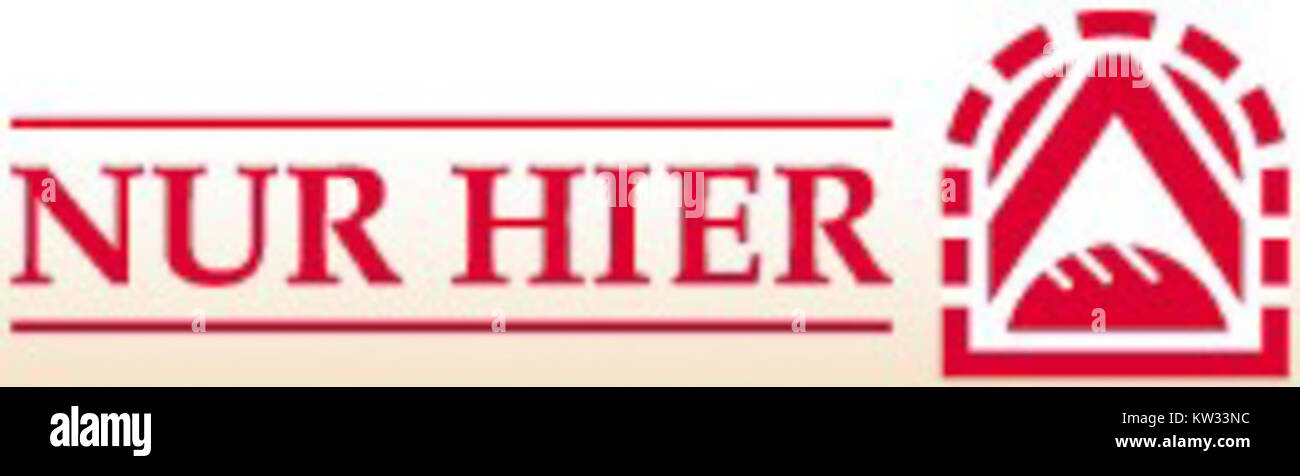 The 'Nur Hier' logo, symbolizing a specific brand or movement ...