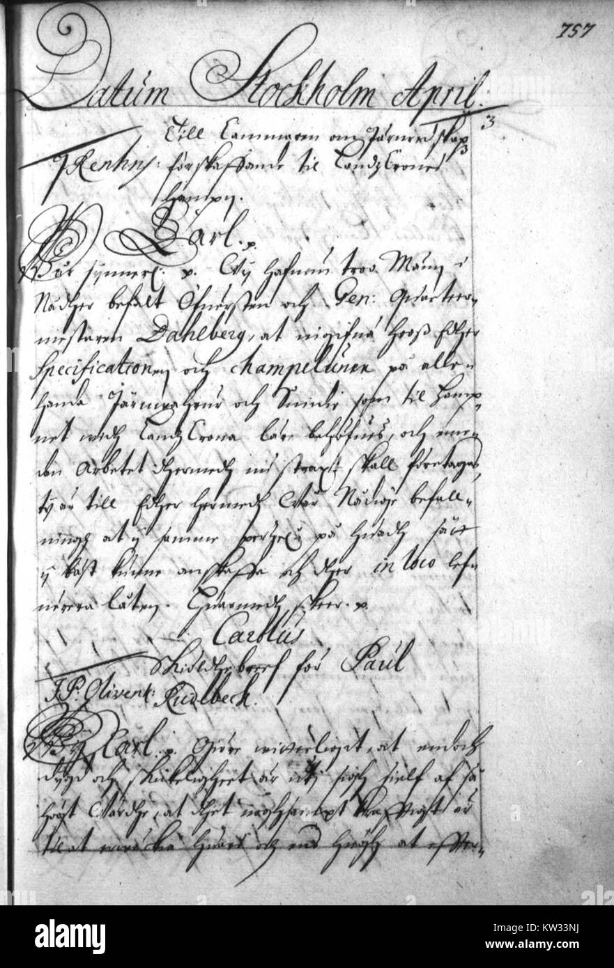 Riksregistraturet vol 1675, a historical Swedish archive document ...