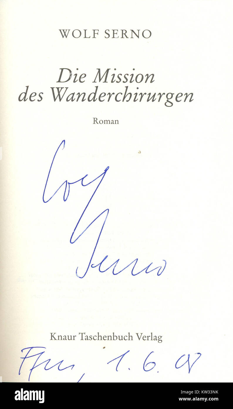 A portrait photograph of Wolf Serno, identified by the code 'ffm004 ...