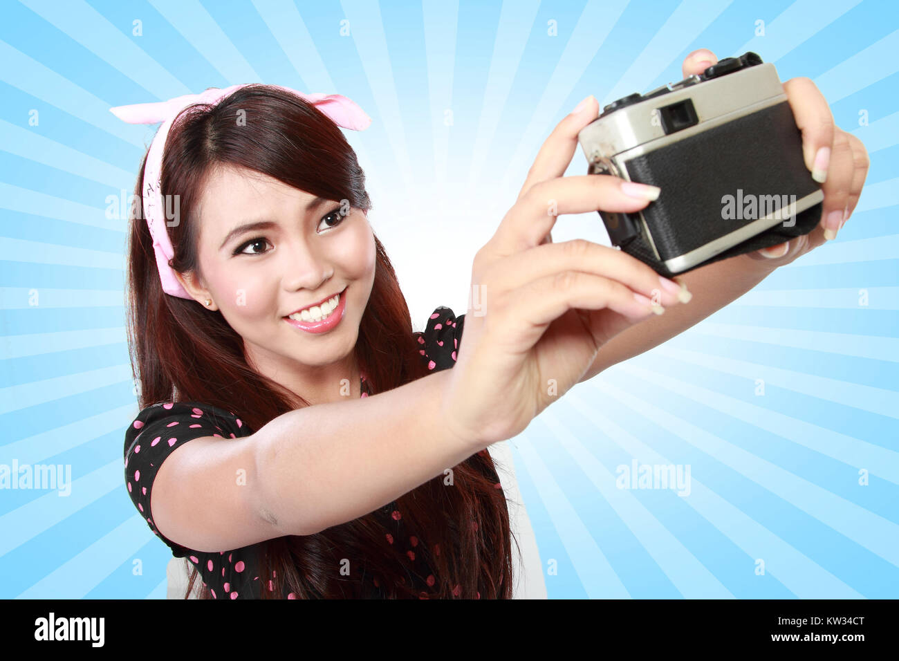 Beautiful girls taking picture hi-res stock photography and images - Alamy
