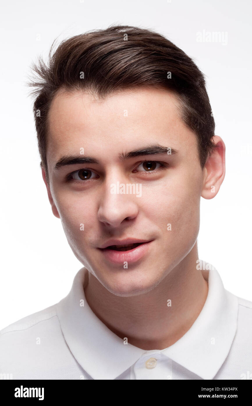 Boy in white shirt hi-res stock photography and images - Alamy