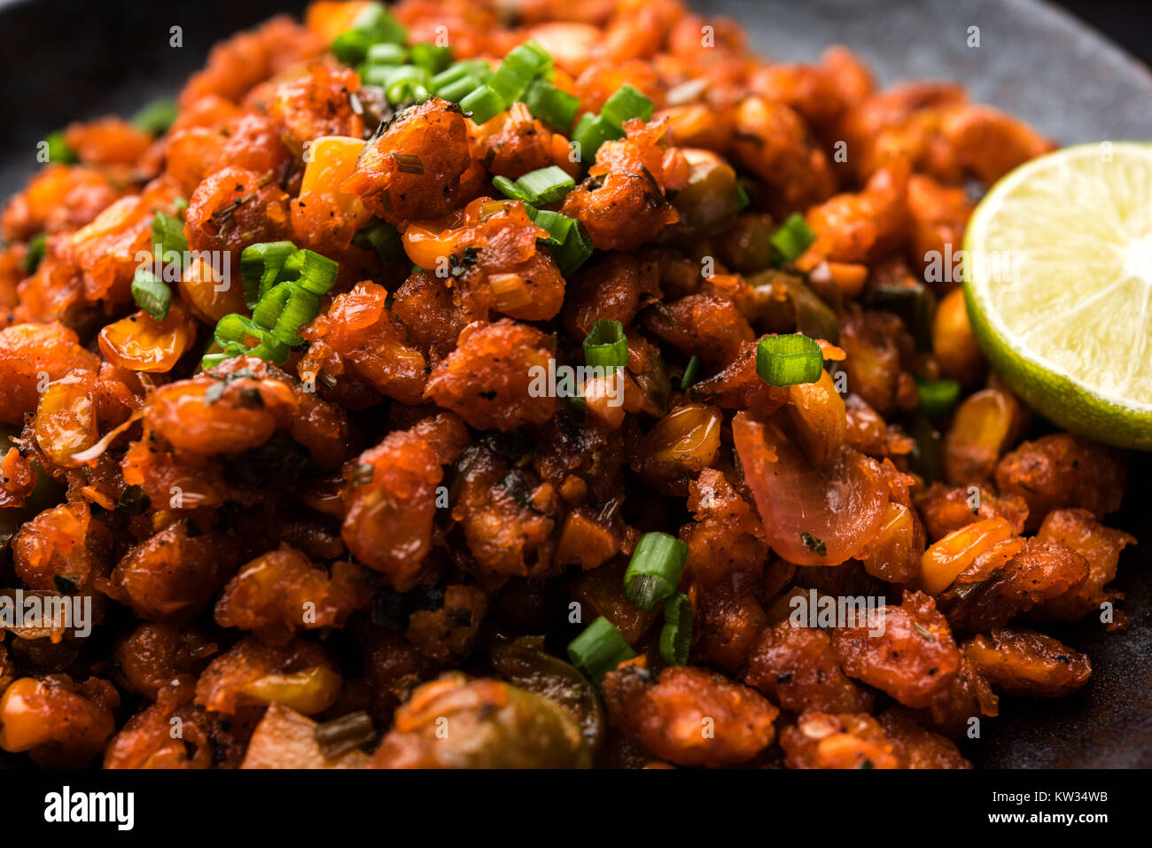 Crispy Corn Masala or chatpata corn or makka, popular indian snack ...