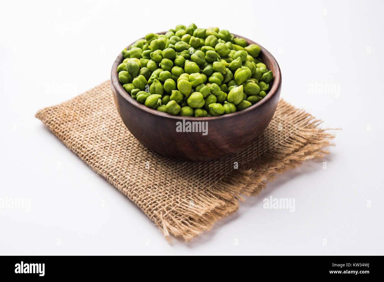 Fresh Green Chickpeas or Chick peas also known as harbara or harbhara ...