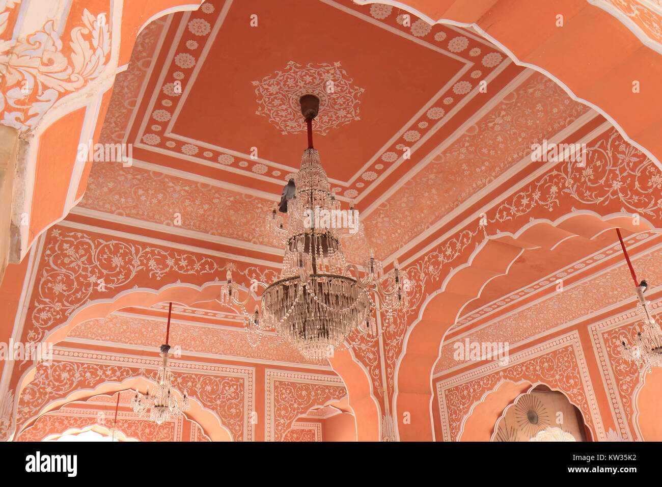 Historical celling structure of City Palace Jaipur India Stock Photo ...