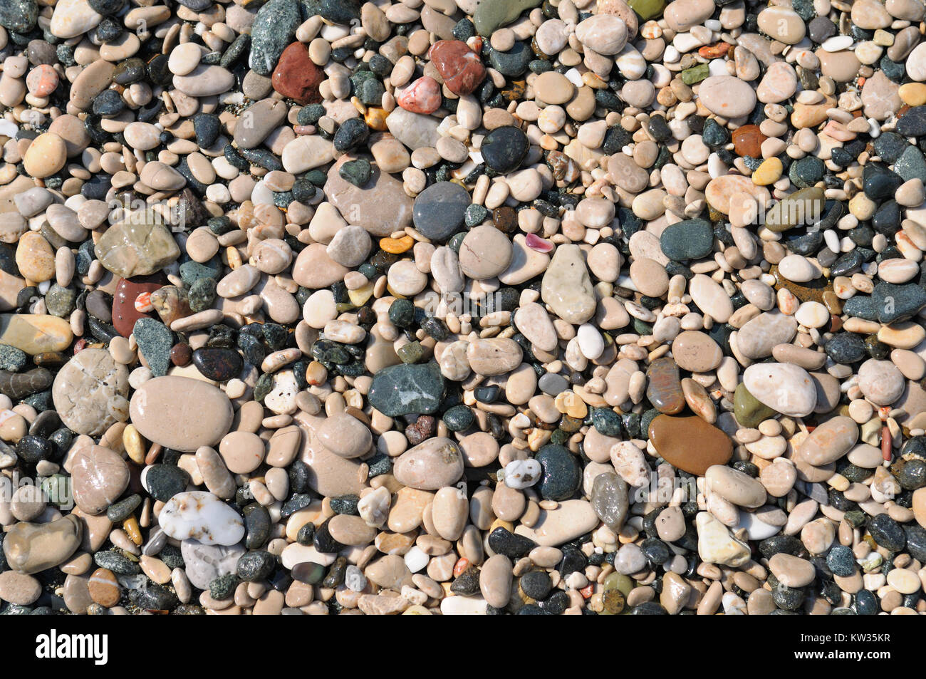 beautiful background of natural stone pebbles Stock Photo - Alamy