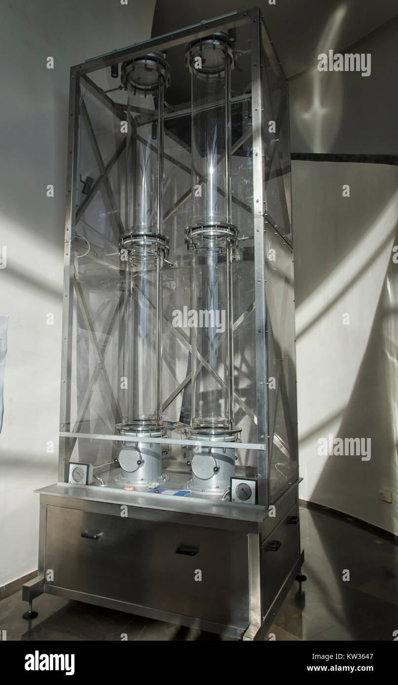 View of a model of Virgo interferometer equipment Stock Photo - Alamy