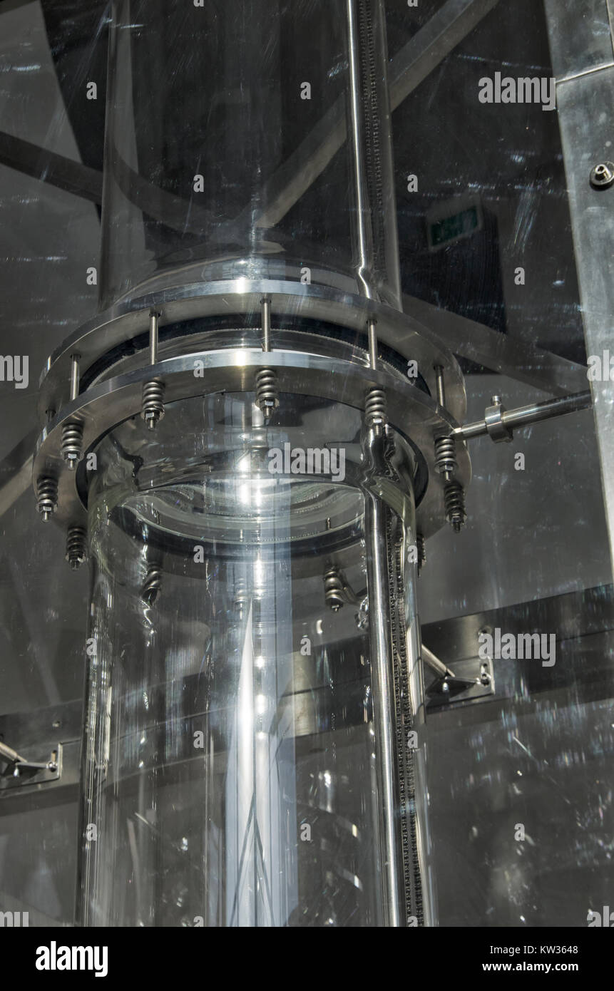 View of a model of Ego interferometer equipment Stock Photo - Alamy