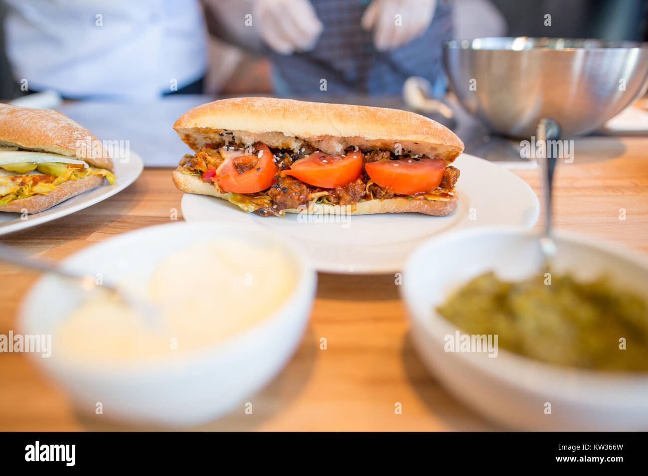 Fat sandwich board man hi-res stock photography and images - Alamy