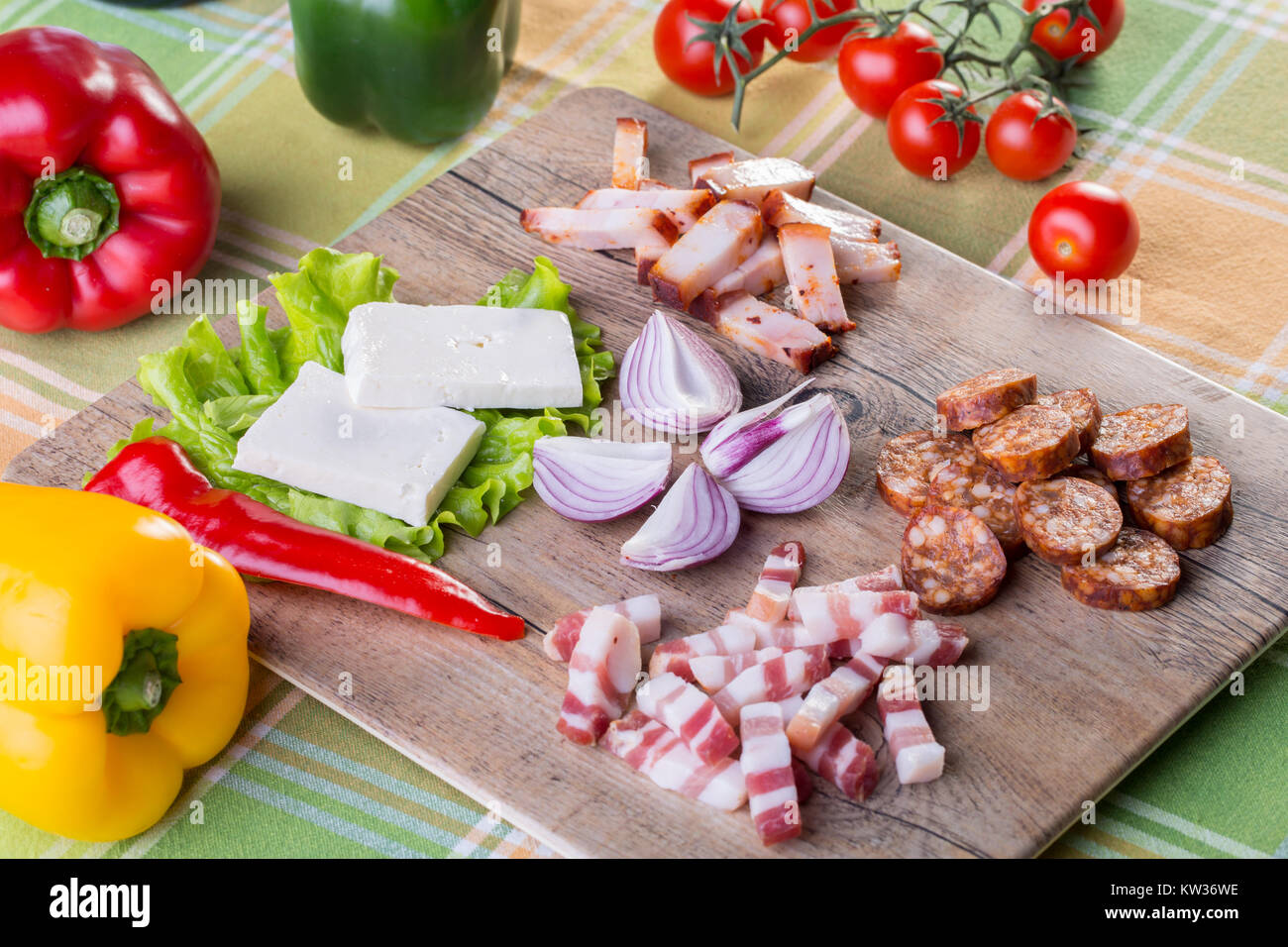 close up of traditional romanian food with ingredients Stock Photo - Alamy