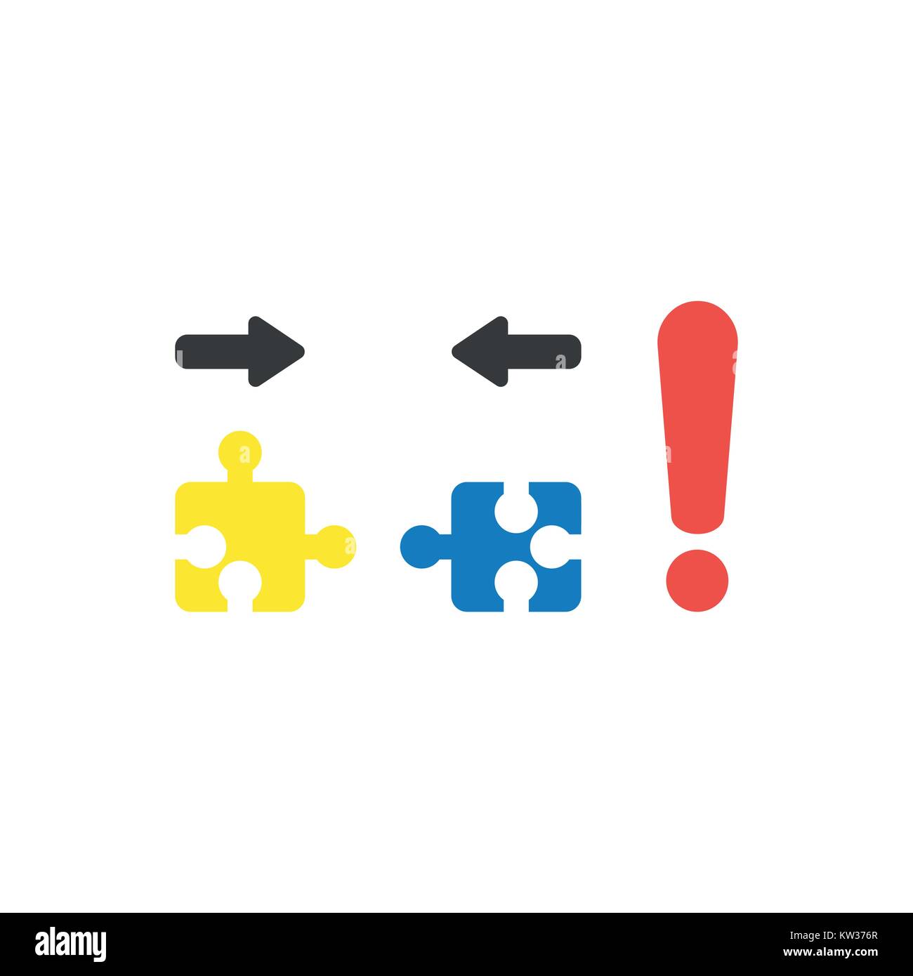 Connecting pieces together Stock Vector Images - Alamy