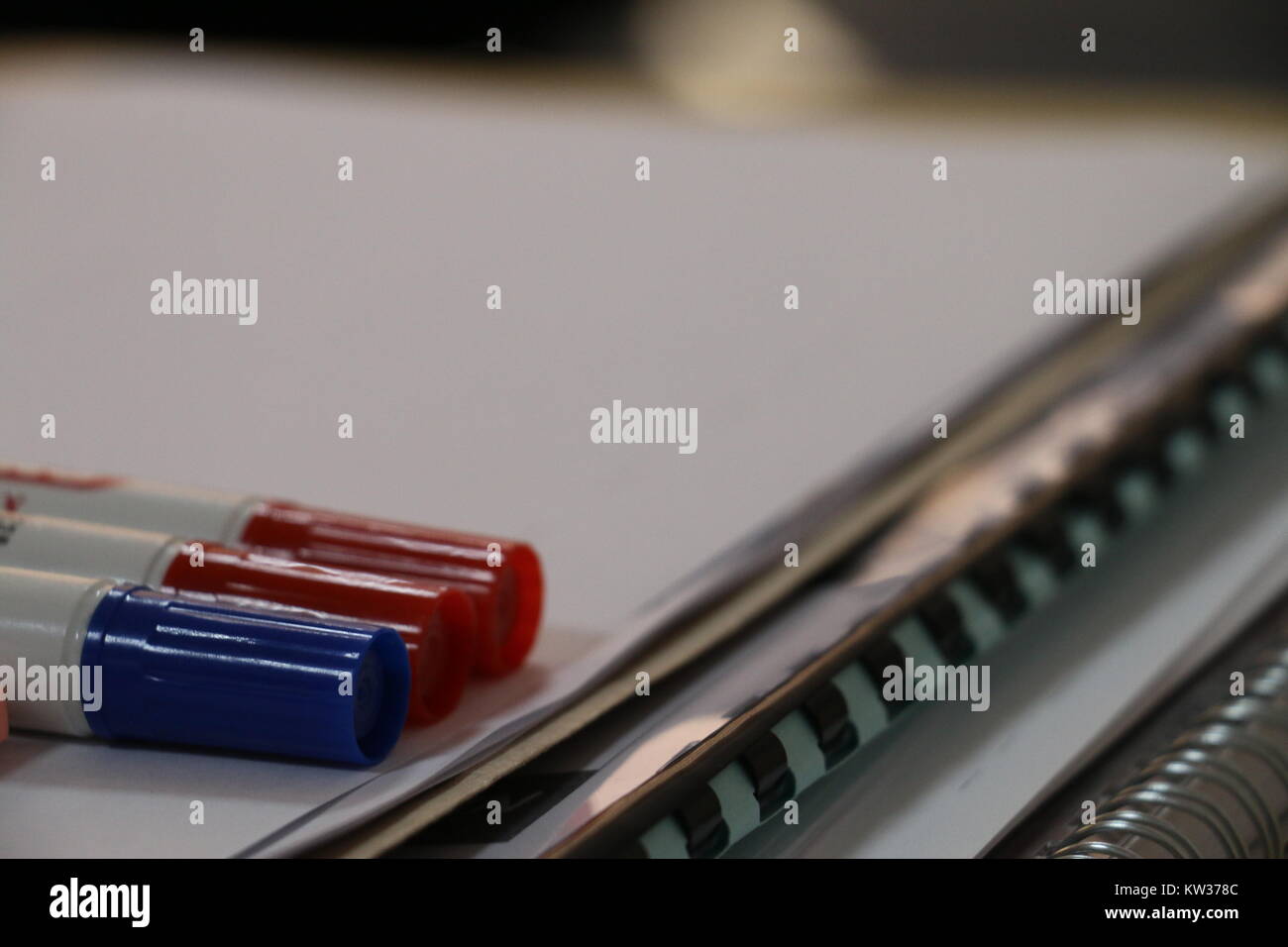 Marker Pens placed on a table in the office. Good for educational ...