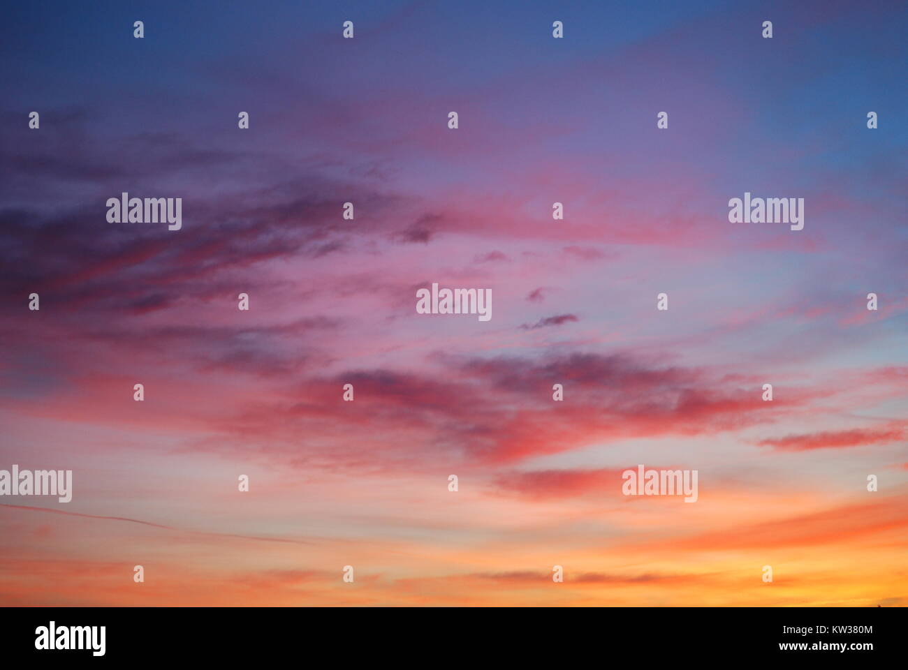Colorful sunset sky Stock Photo - Alamy