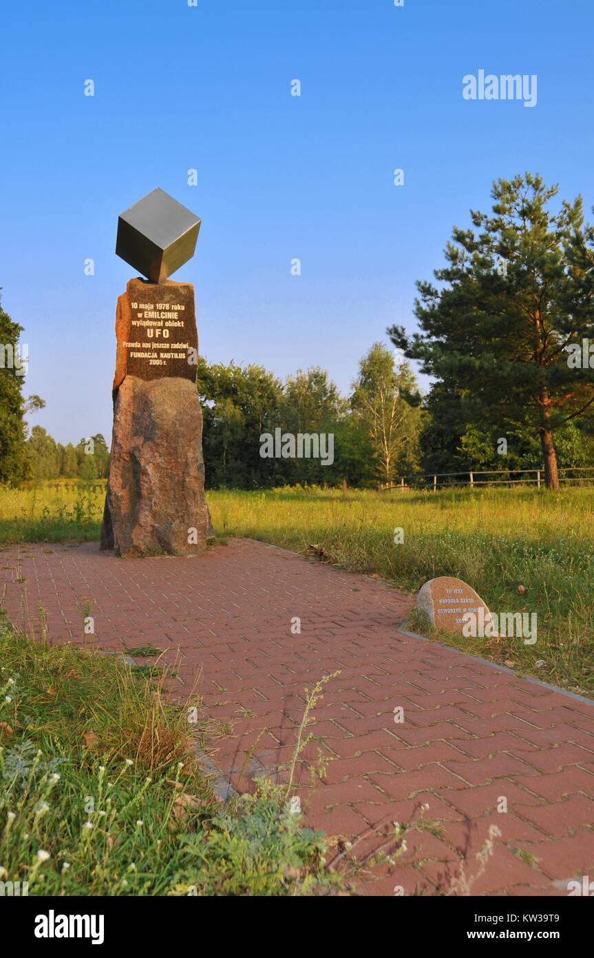 UFO monument in Emilcin, Lublin Voivodeship, Poland Stock Photo - Alamy