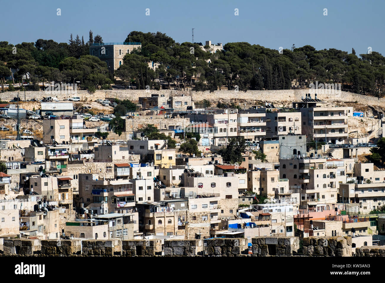 Residential buildings of New Jerusalem (Israel, Jerusalem Stock Photo ...