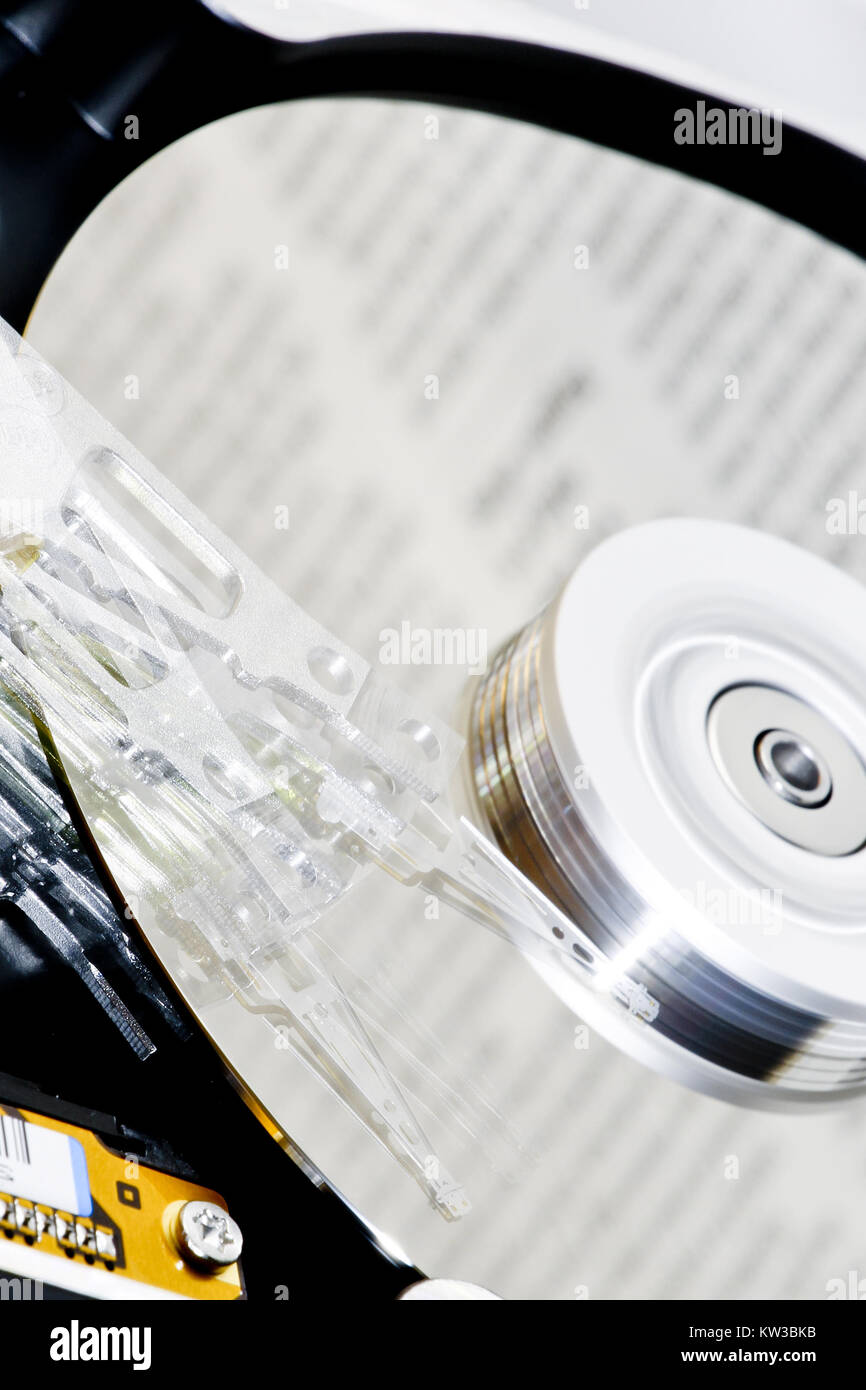 Close up of hard disk with abstract reflection Stock Photo - Alamy