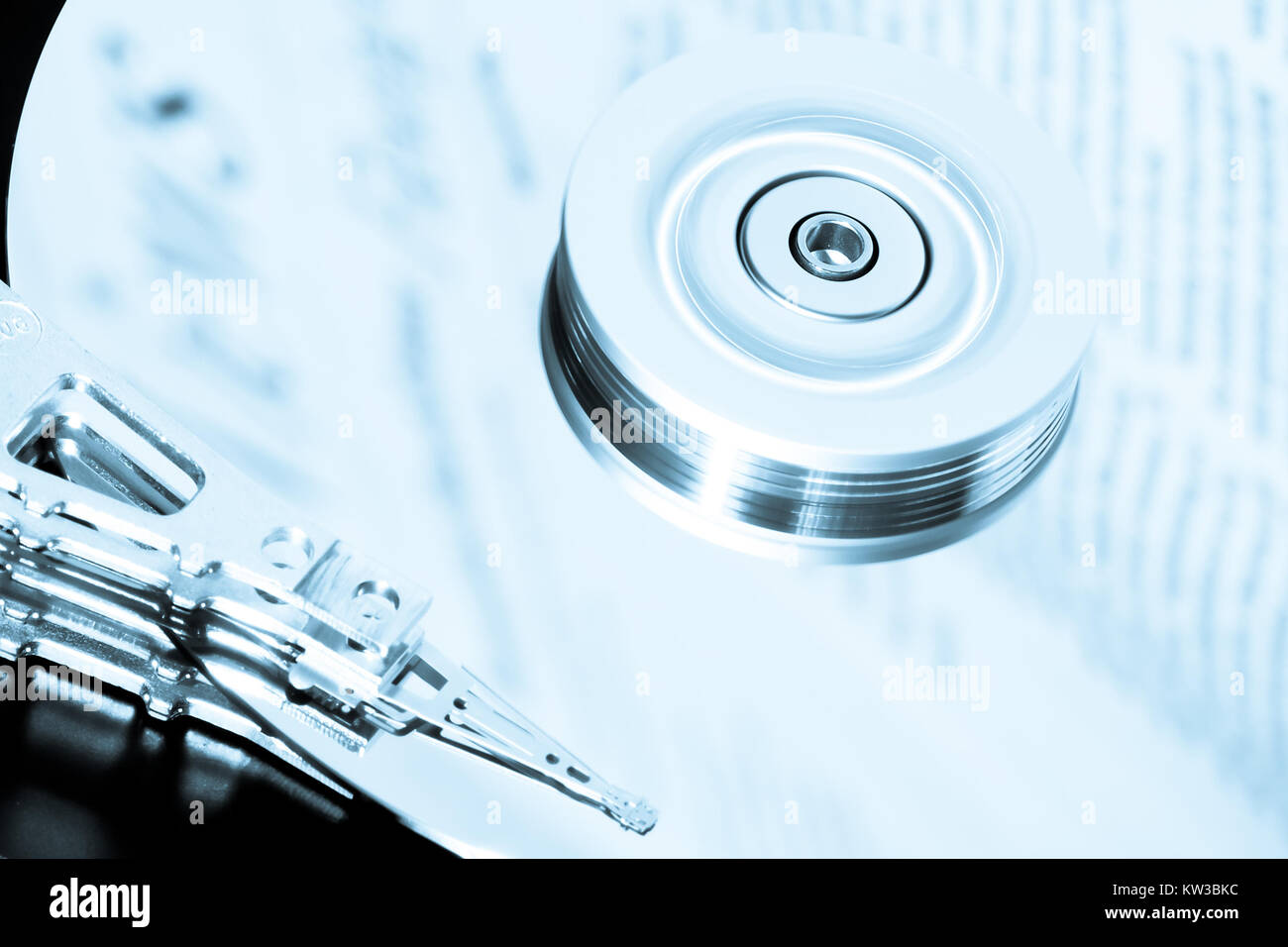 Close up of hard disk with abstract reflection Stock Photo - Alamy