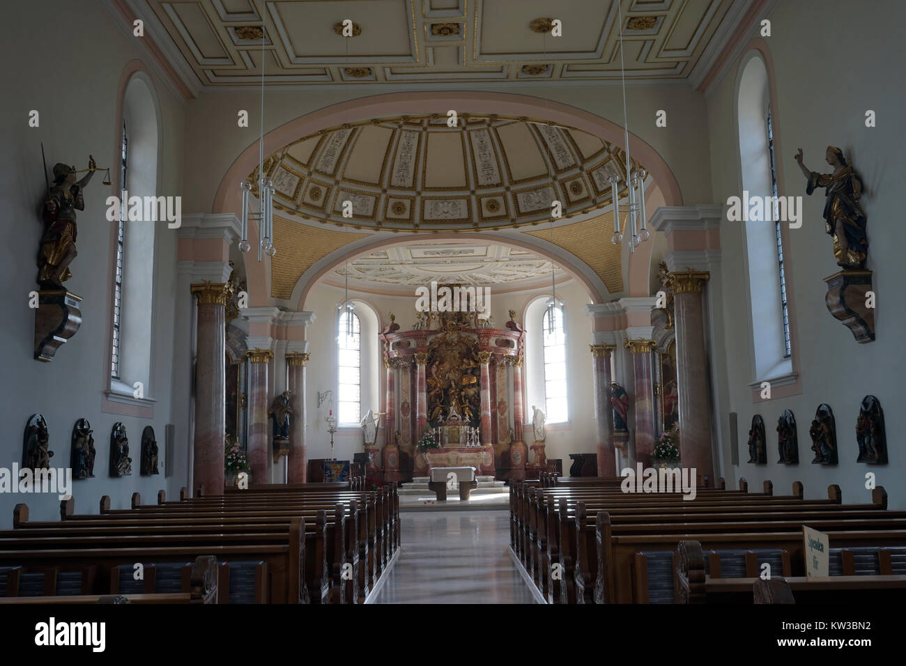 SPAICHINGEN, GERMANY - CIRCA AUGUST 2015 Inside Dreifaltigkeitsberg ...