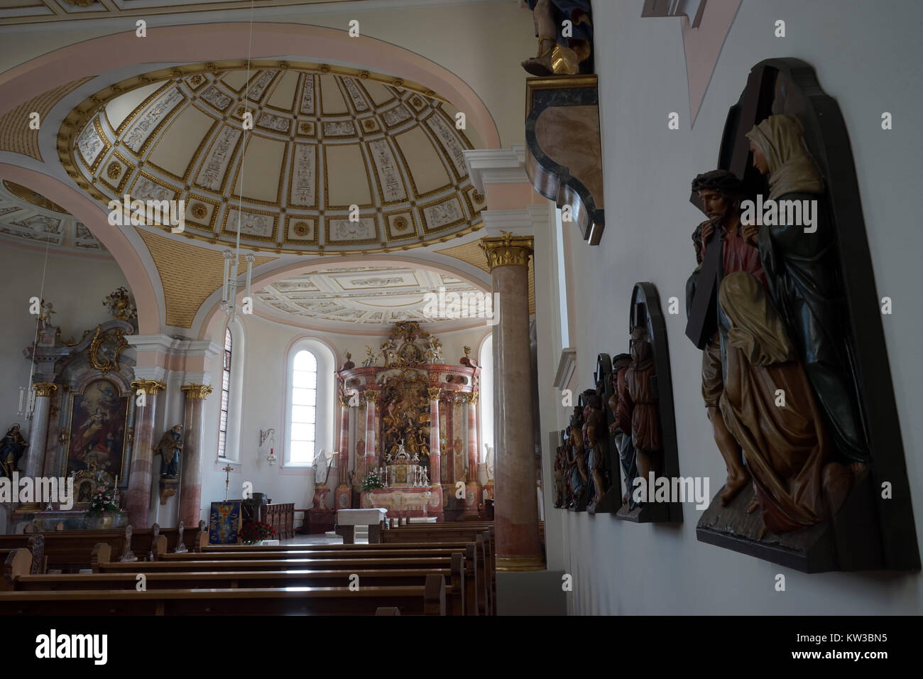 SPAICHINGEN, GERMANY - CIRCA AUGUST 2015 Inside Dreifaltigkeitsberg ...