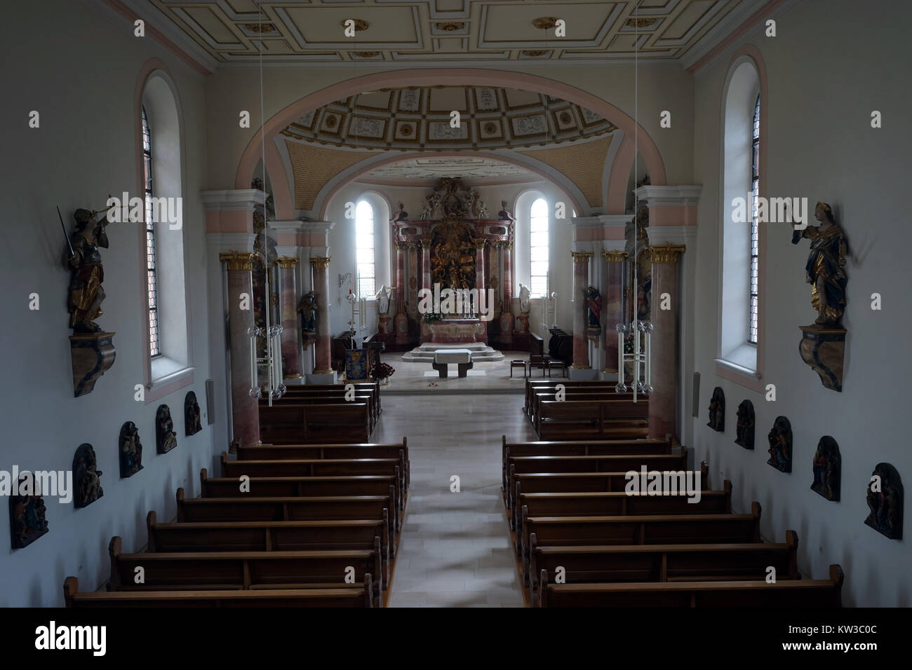 SPAICHINGEN, GERMANY - CIRCA AUGUST 2015 Inside Dreifaltigkeitsberg ...