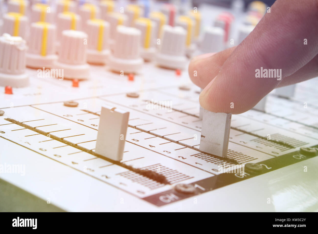 mixer music background Stock Photo - Alamy