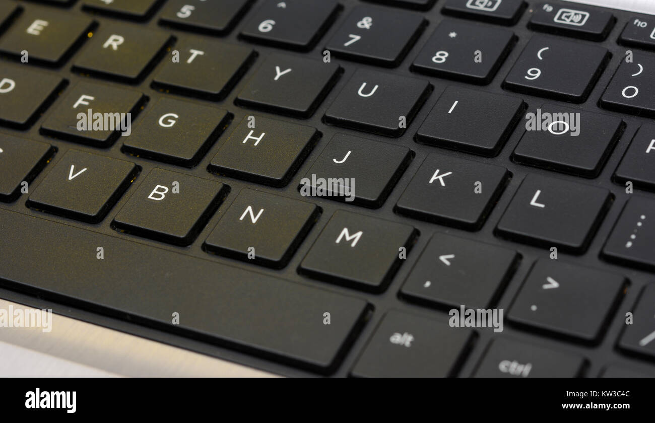 Laptop keyboard closeup hi-res stock photography and images - Alamy