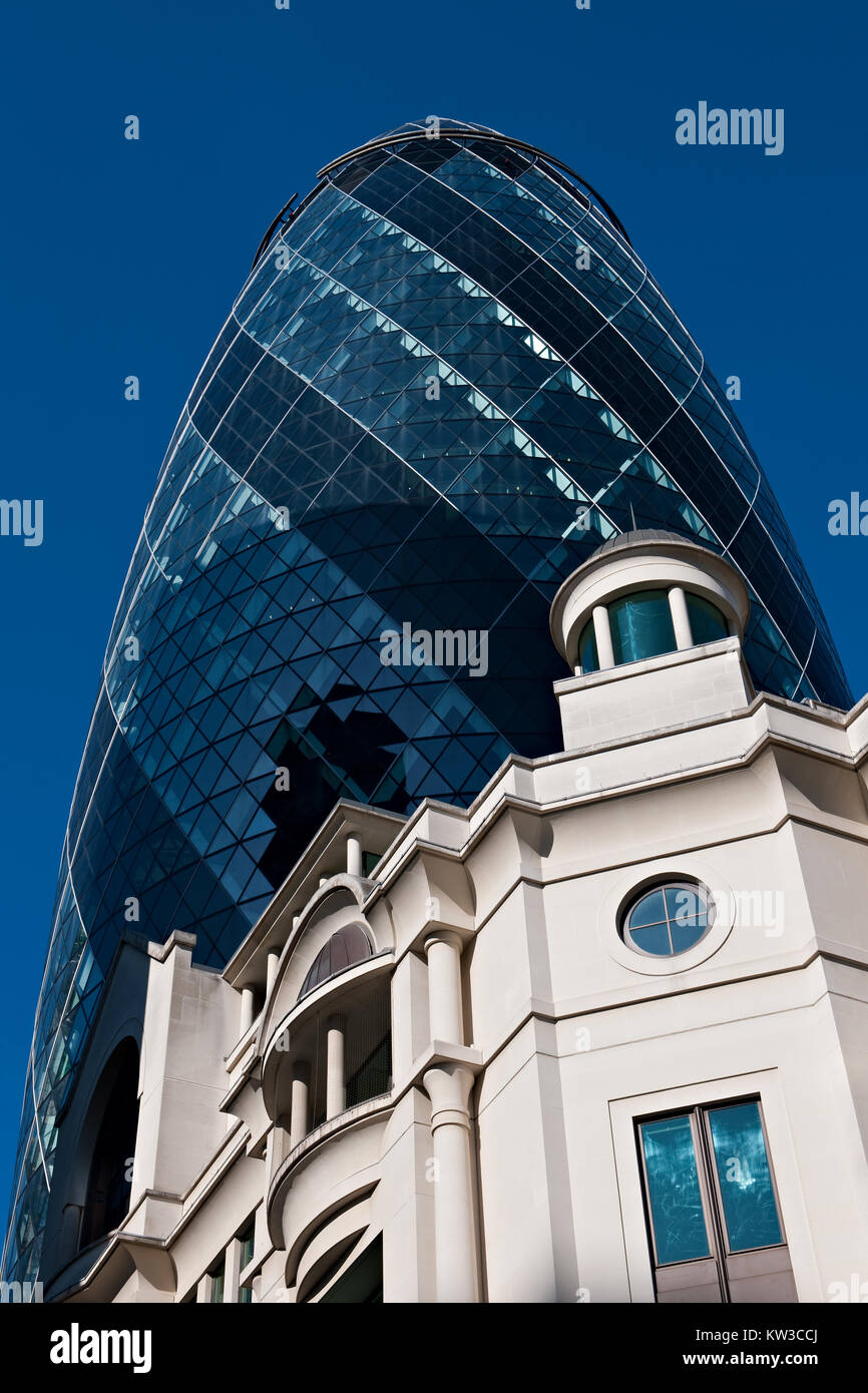 Swiss Re-Insurance Tower, London Stock Photo - Alamy