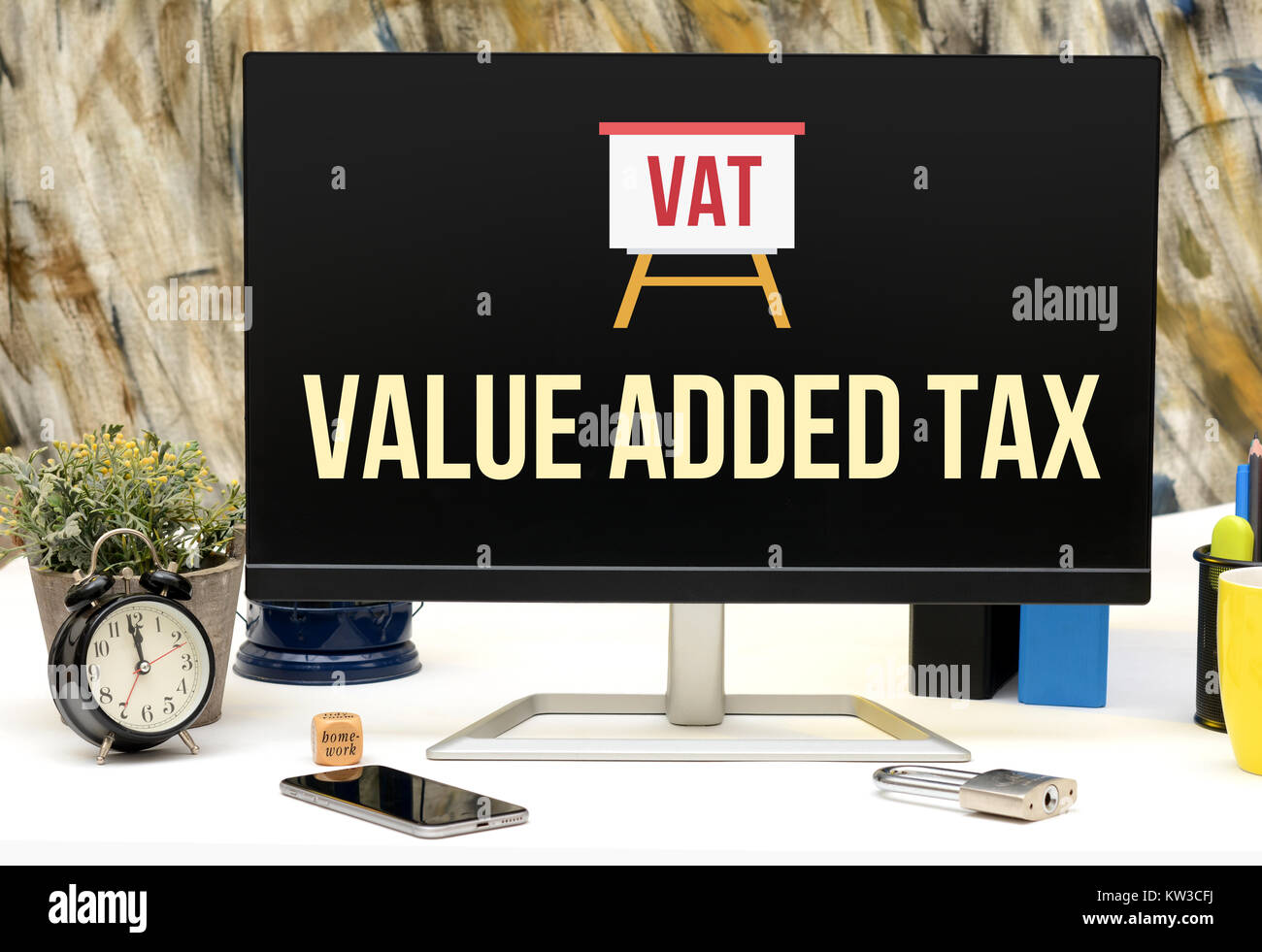 Office monitor hi-res stock photography and images - Alamy