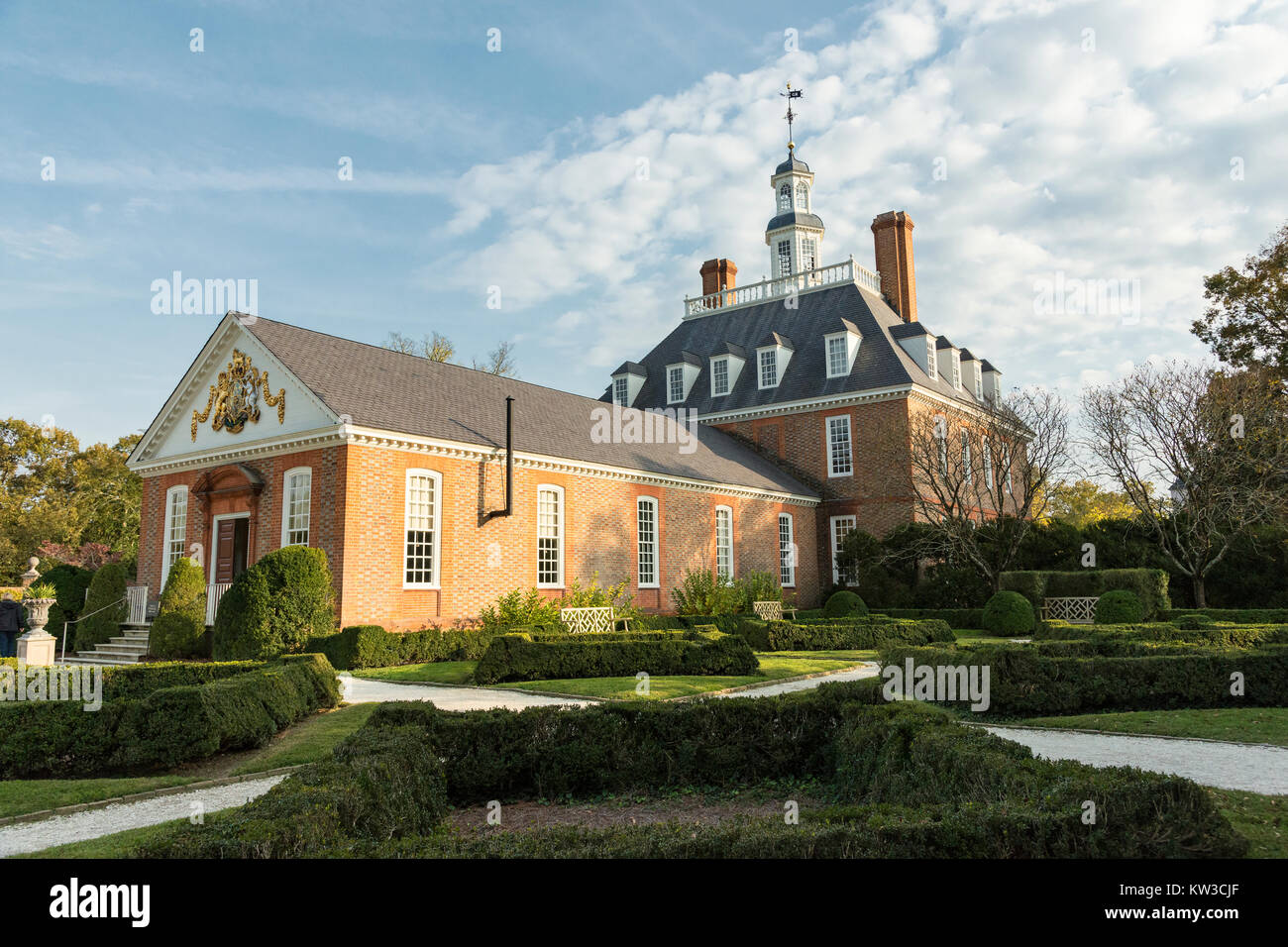 Governor's Palace in Colonial Williamsburg Stock Photo - Alamy