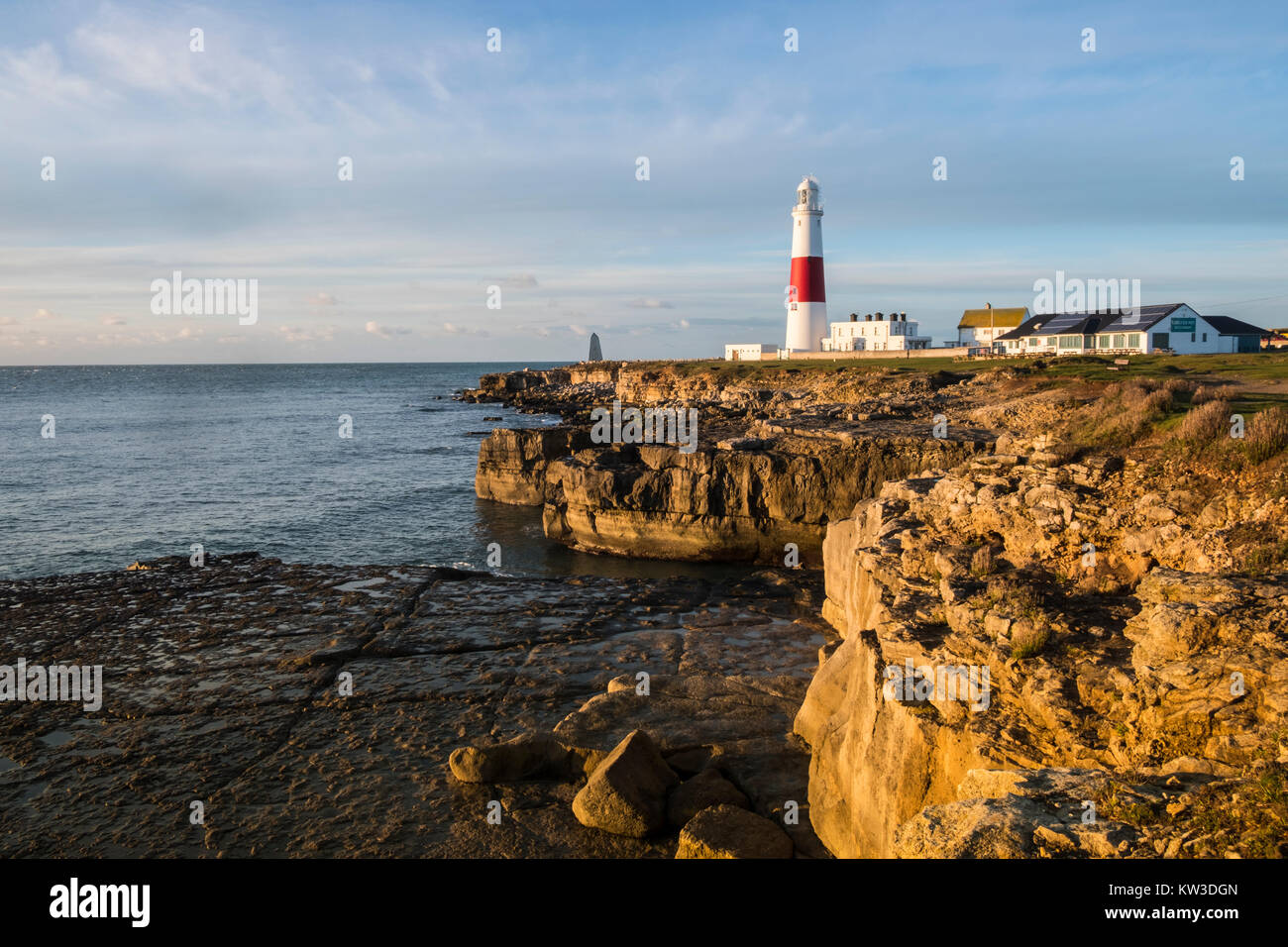 Portland Bill Lighthouse is a functioning lighthouse at Portland Bill ...