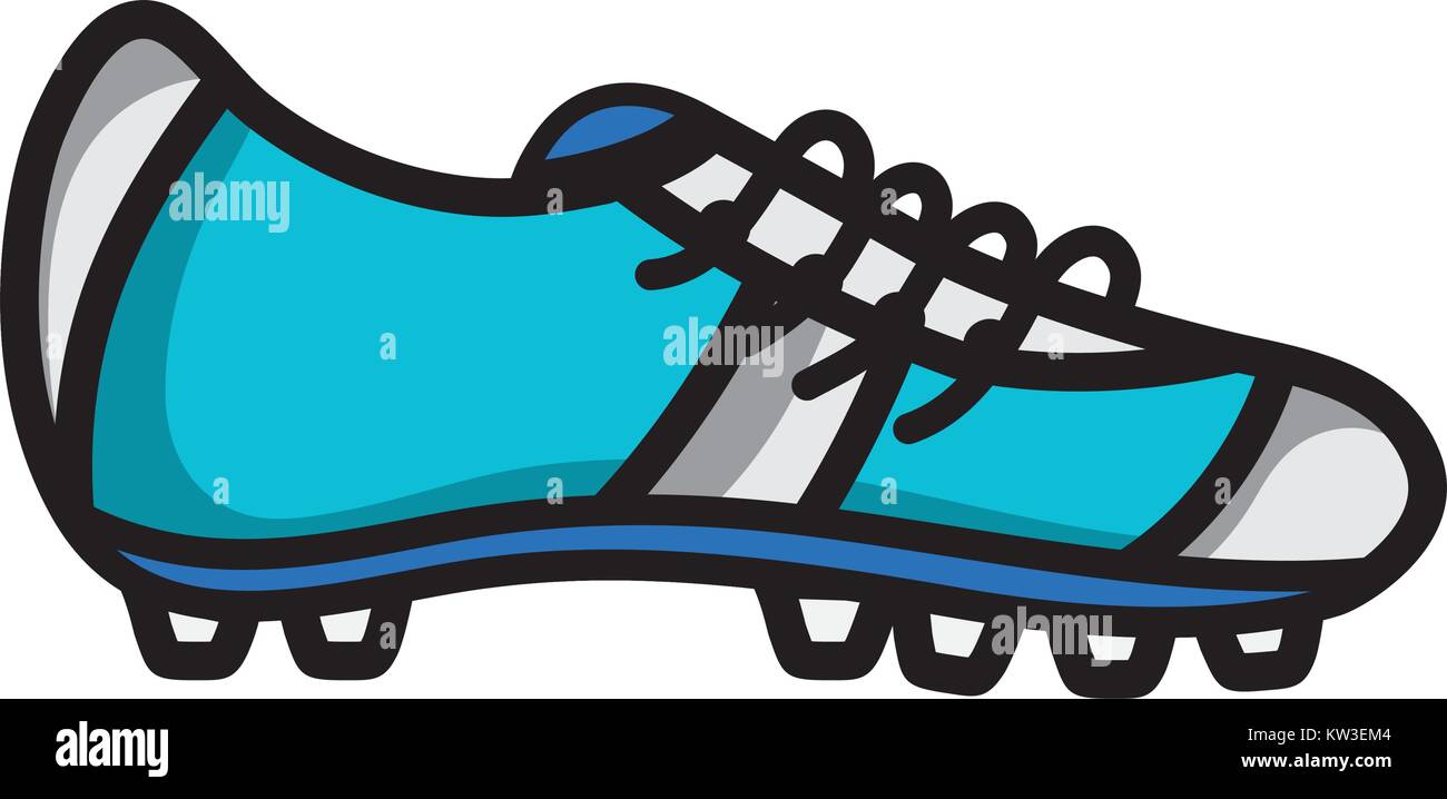 cleats object to play american football vector illustration Stock ...