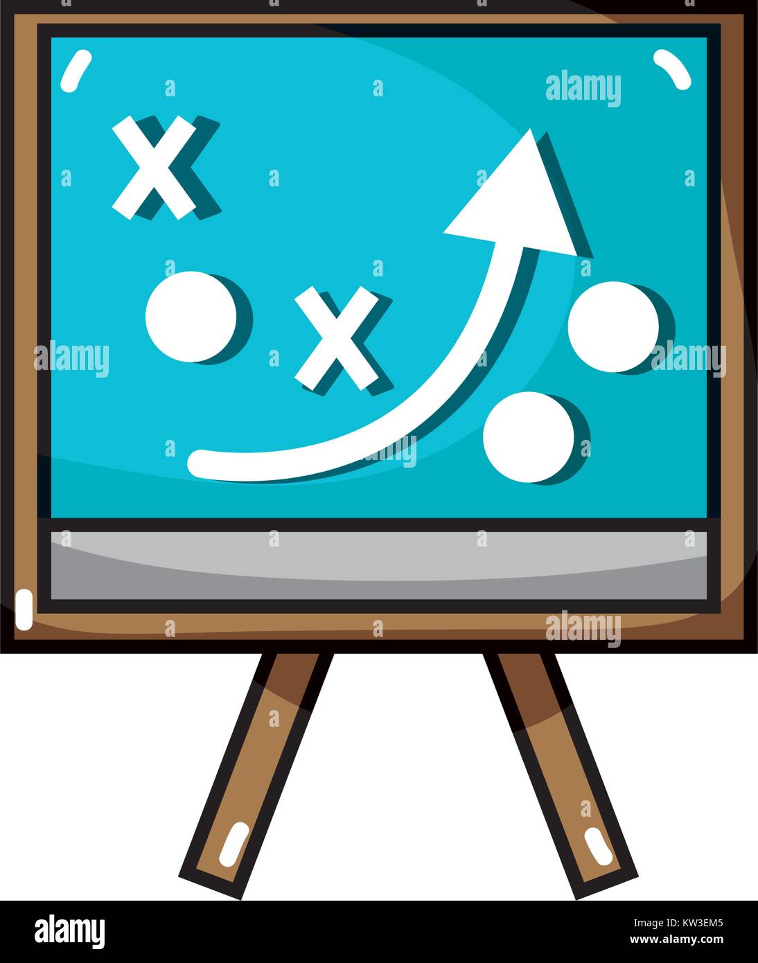 board with arrow and symbols design vector illustration Stock Vector ...