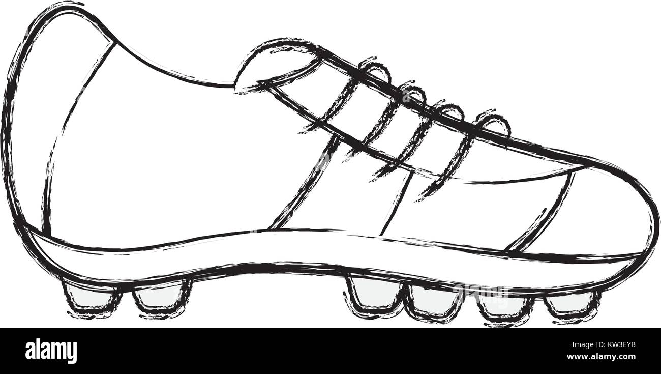 figure cleats object to play american football vector illustration ...