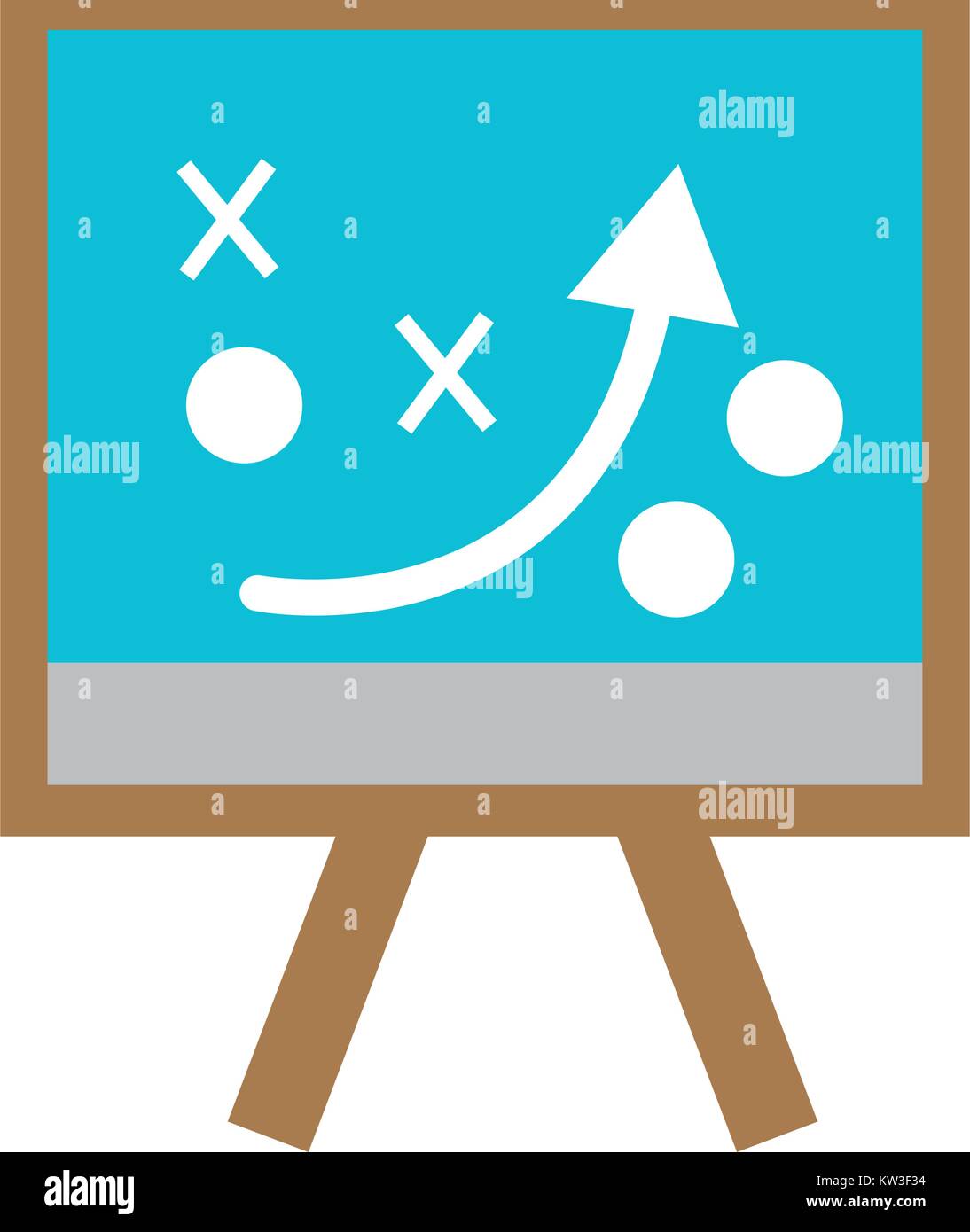 colorful board with arrow and symbols design vector illustration Stock ...