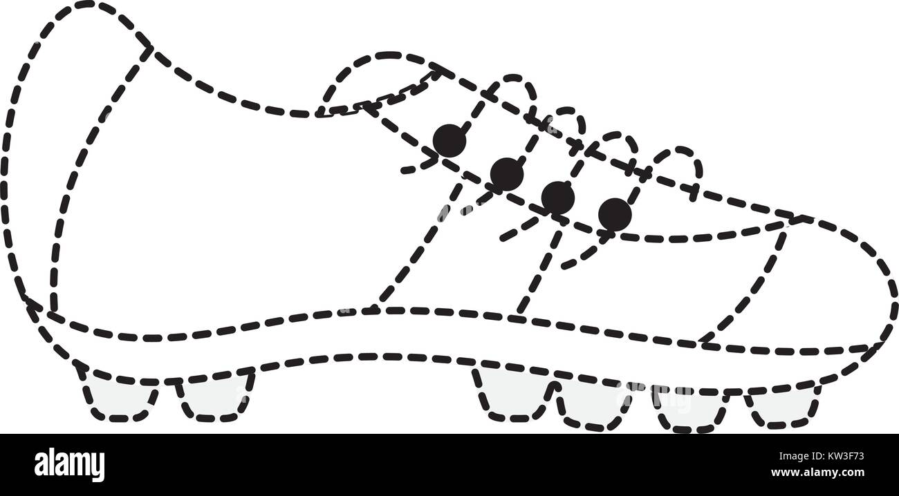 dotted shape cleats object to play american football vector ...