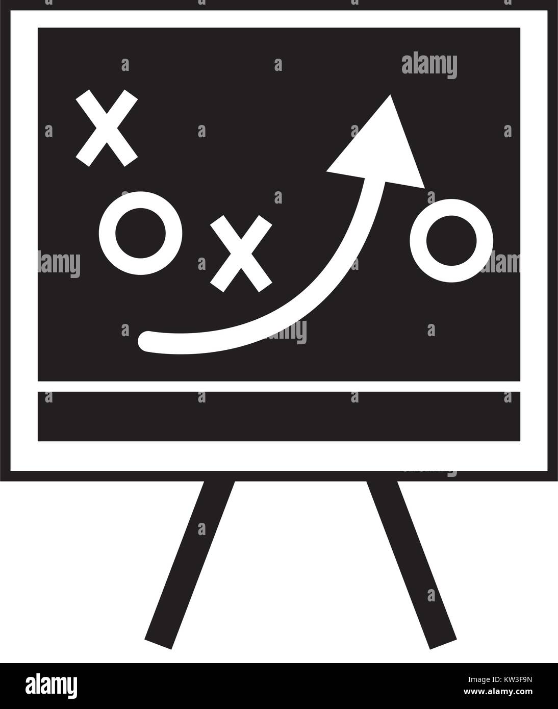 contour board with arrow and symbols design vector illustration Stock ...