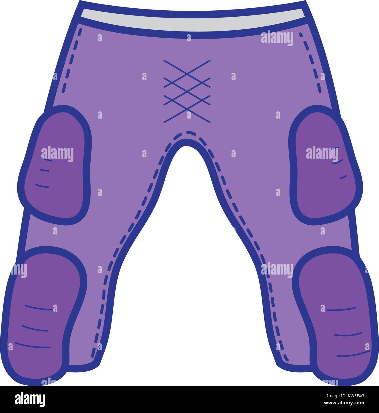 full color thigh and knee pads to protection clothes vector ...