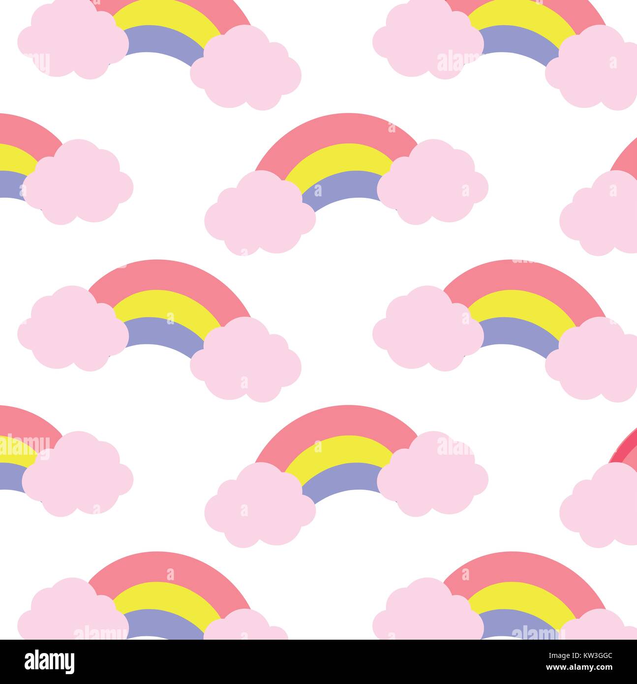 colorful natural rainbow in the sky background design vector ...