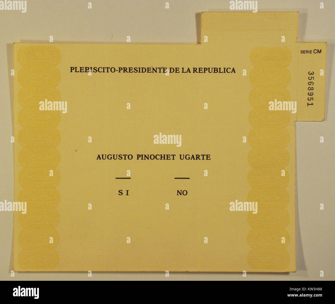 A photograph of the 1988 plebiscite vote in Chile, a critical event in ...
