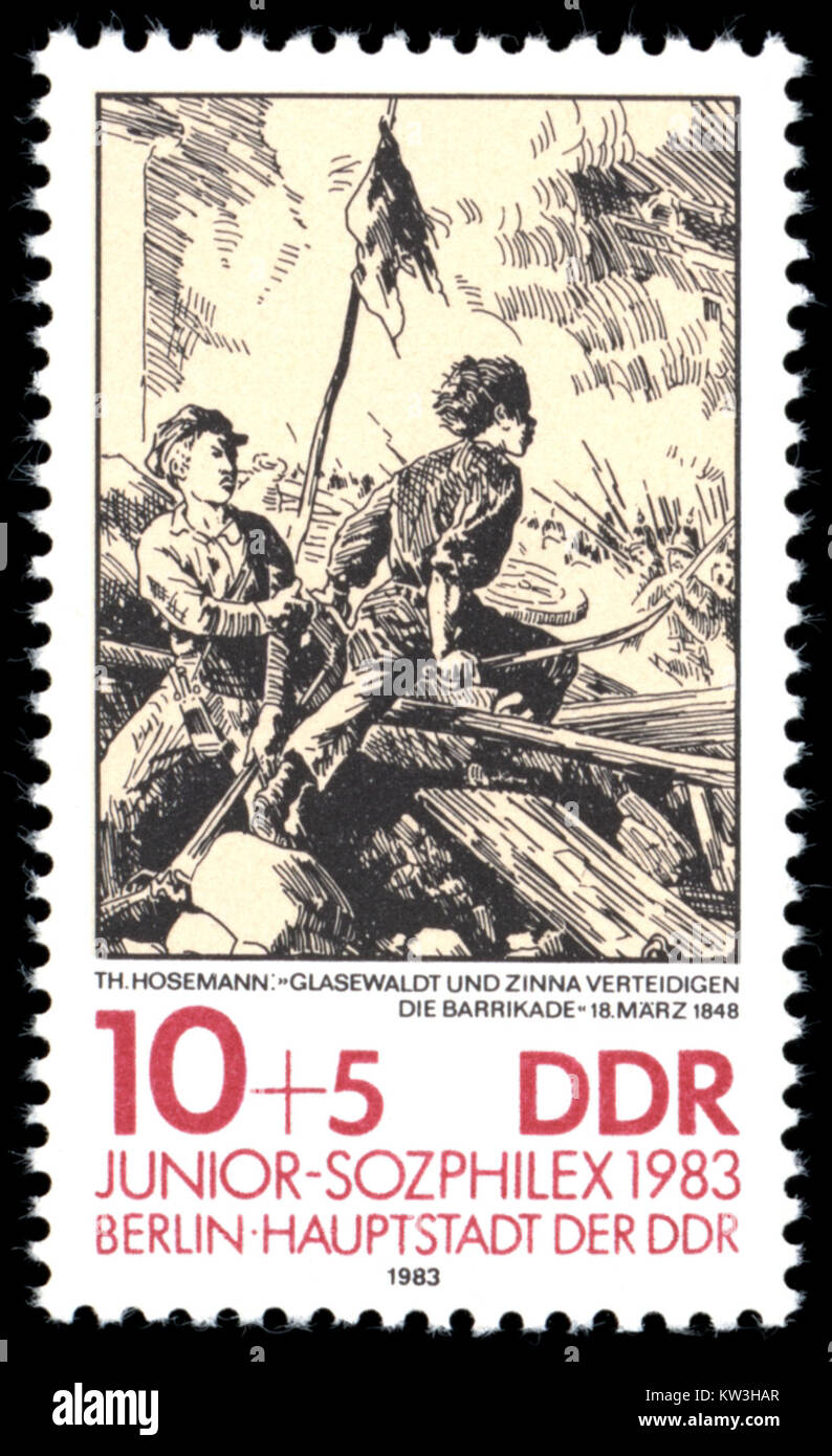 A stamp issued by the German Democratic Republic (DDR) in 1983, MiNr ...