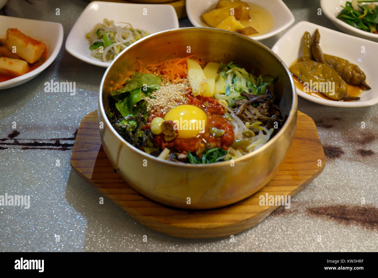 Bibimbap is a traditional Korean dish consisting of rice, vegetables ...