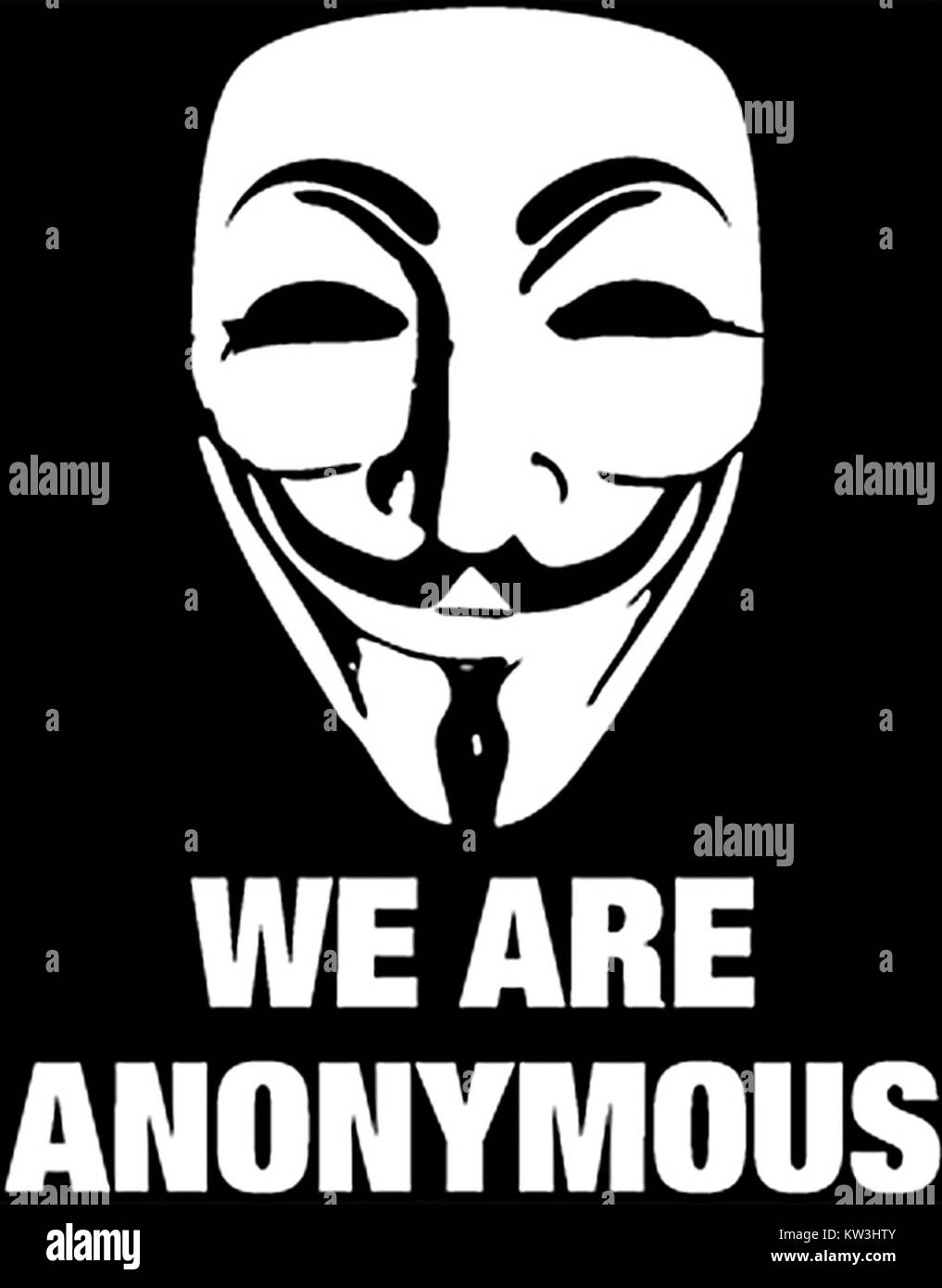 The phrase 'We are anonymous and mask' refers to the idea of anonymity ...